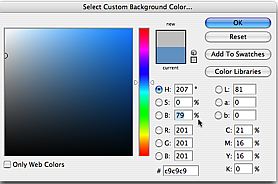 Photoshop CS4: Changing Pasteboard Color at krankykids.com